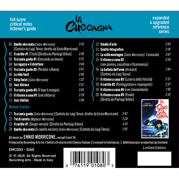 La Cuccagna | Ennio MORRICONE | CD